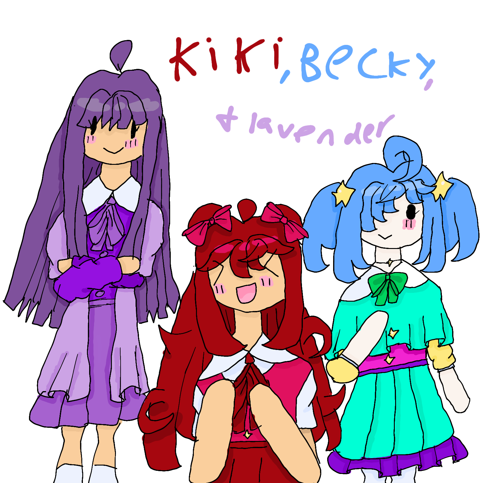 my 3 main OCs - ibisPaint