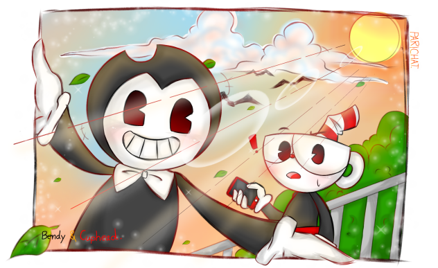 BENDY & CUPHEAD. - ibisPaint