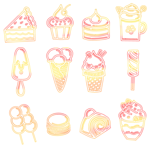 DESSERTS NEON 1 - ibisPaint