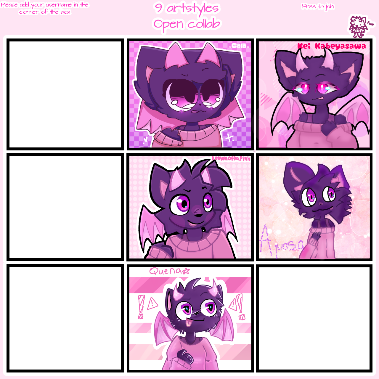 9 artstyles collab =×= - ibisPaint