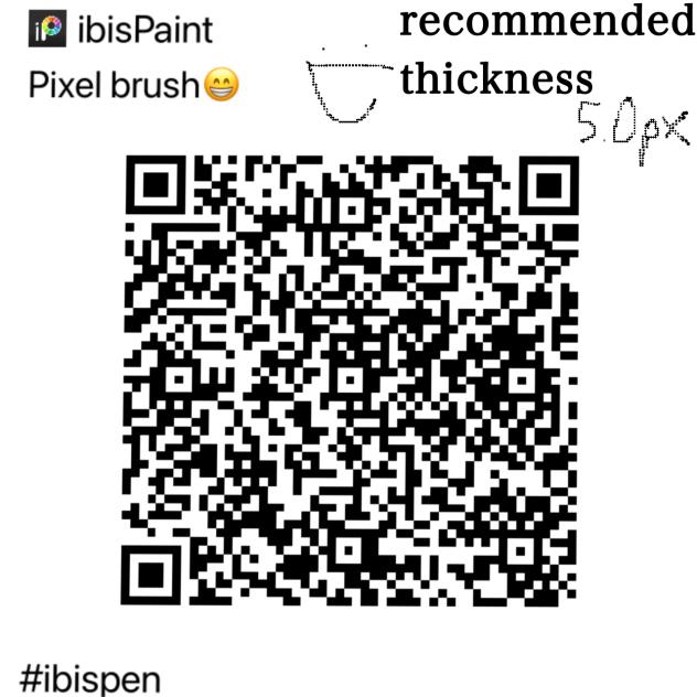 Pixel brush qr code - ibisPaint