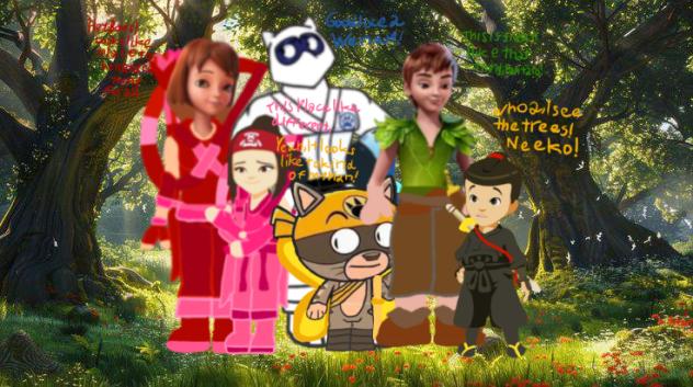 Wendy Pantaro And Peter in the forest. - ibisPaint