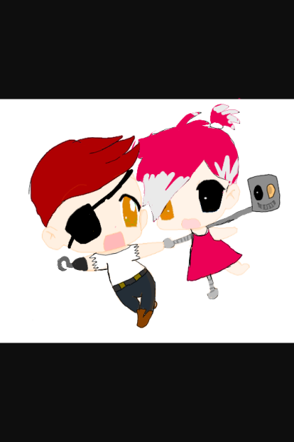 foxy and mangle chili - ibisPaint