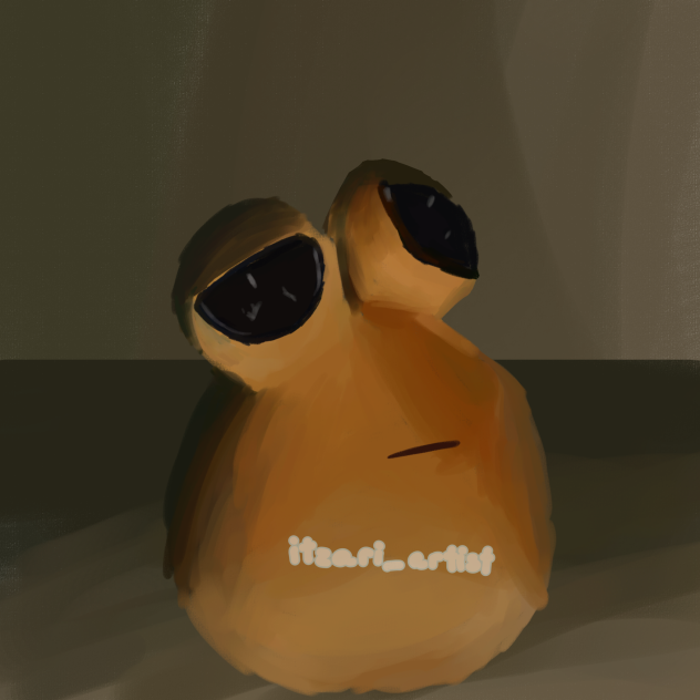 Sad Pou - ibisPaint