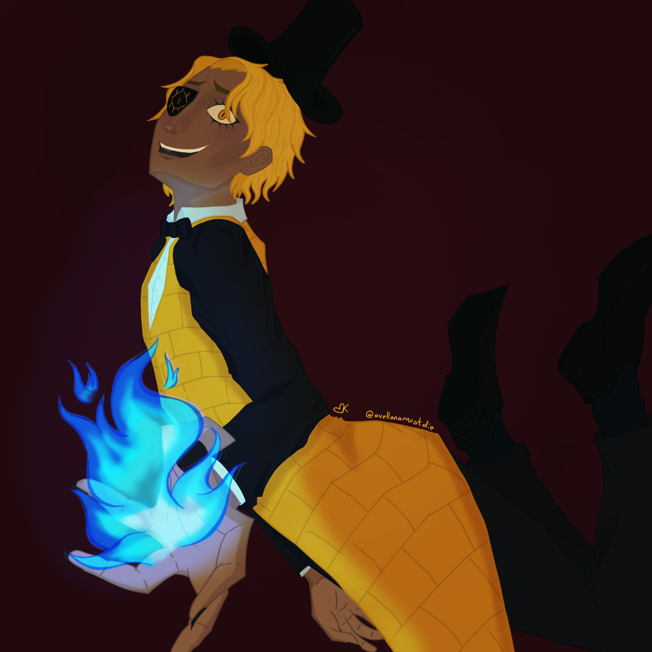 Human Bill Cipher - ibisPaint