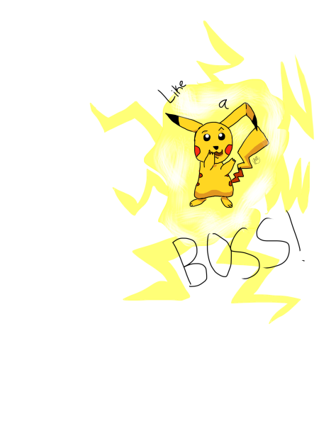 LIKE A BOSS PIKACHU!!!! - ibisPaint