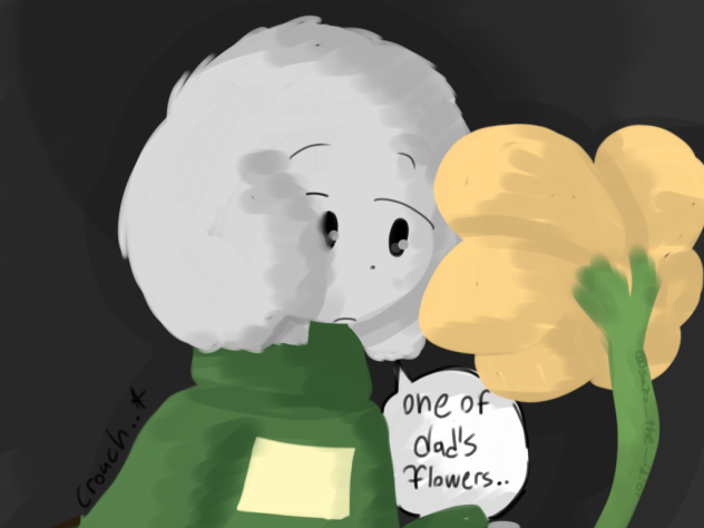 Asriel finds a flower lol - ibisPaint