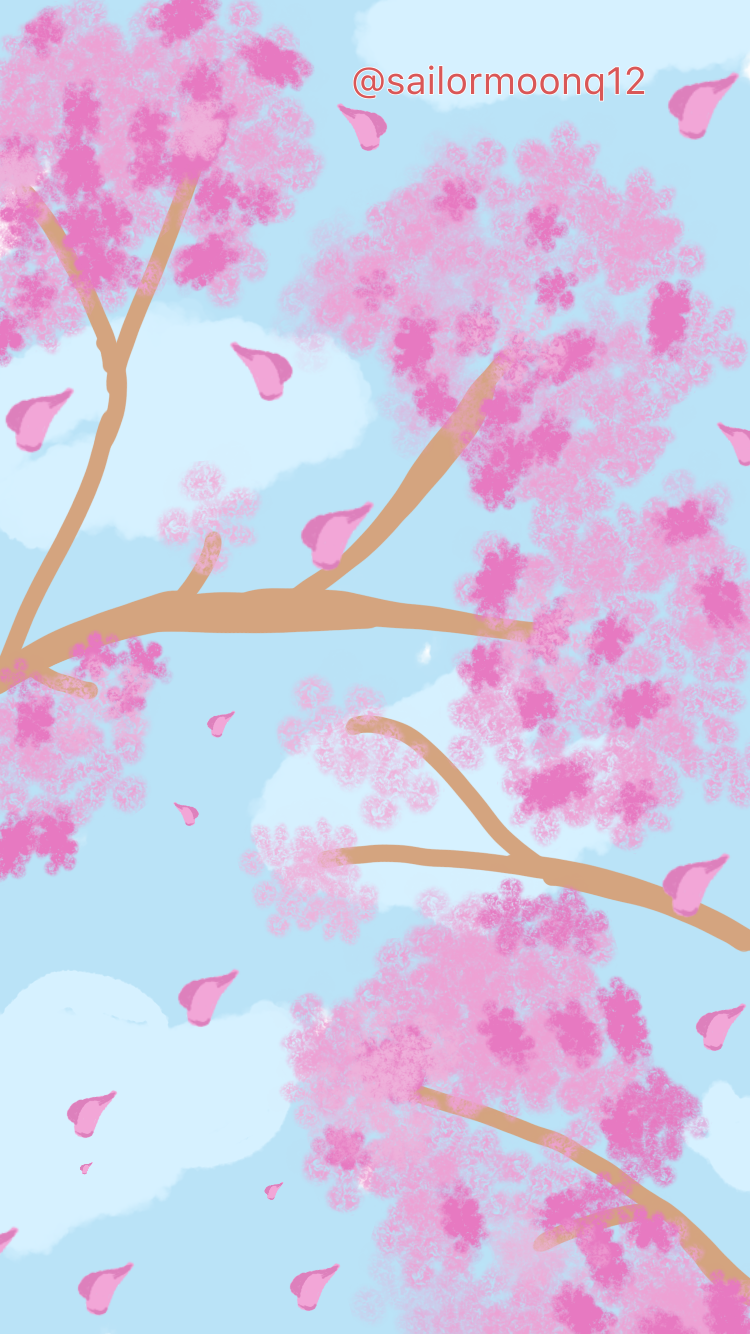 speedpaint tree sakura ibis paint x - ibisPaint