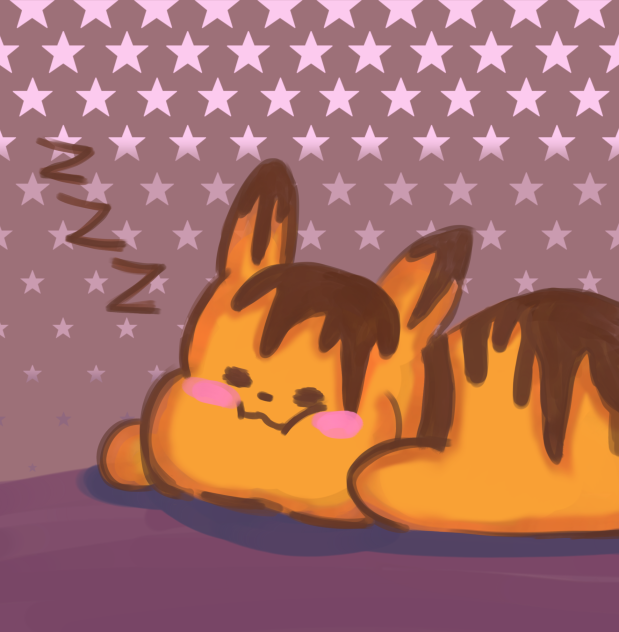 meet puddy the pudding cat - ibisPaint