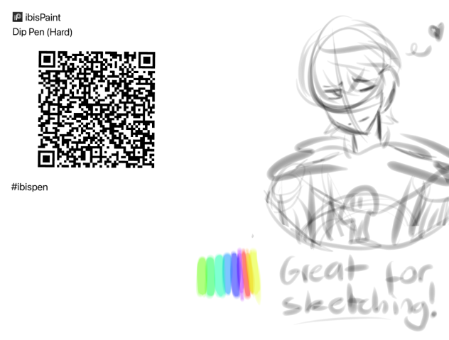 Qr sketching brush! - ibisPaint