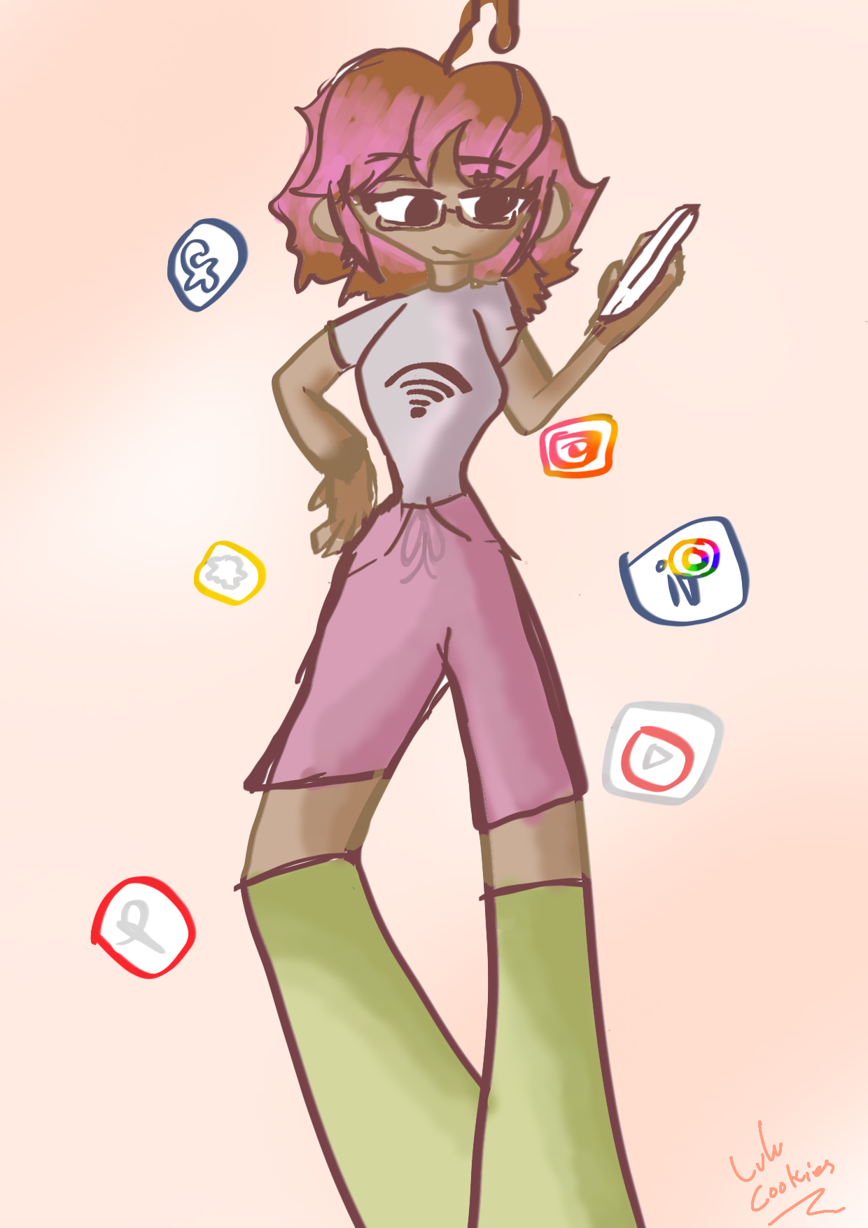 Internet (as a human) - ibisPaint