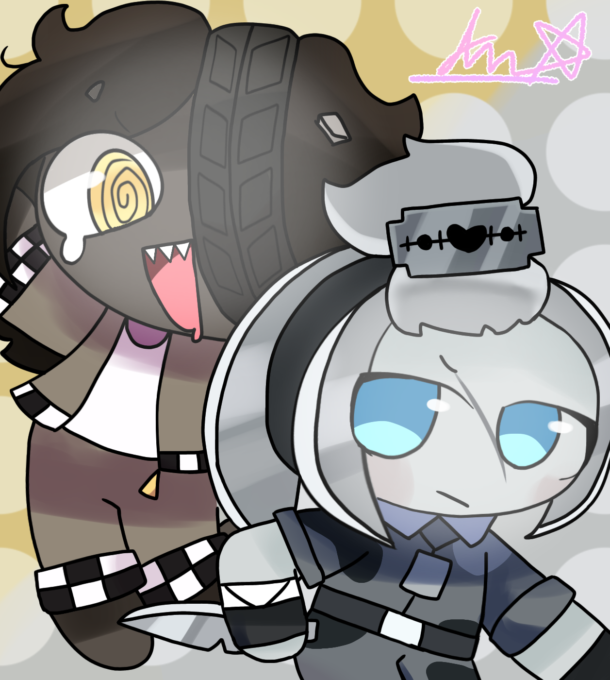 blaze and razor - ibisPaint