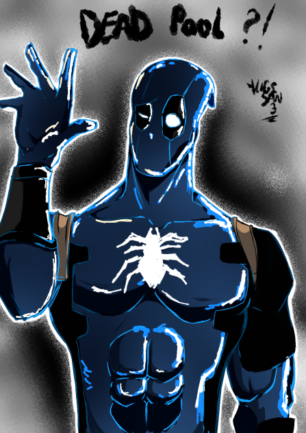 a venomise Deadpool - ibisPaint