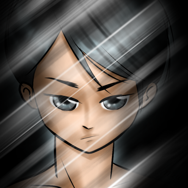 young man in the darkness - ibisPaint