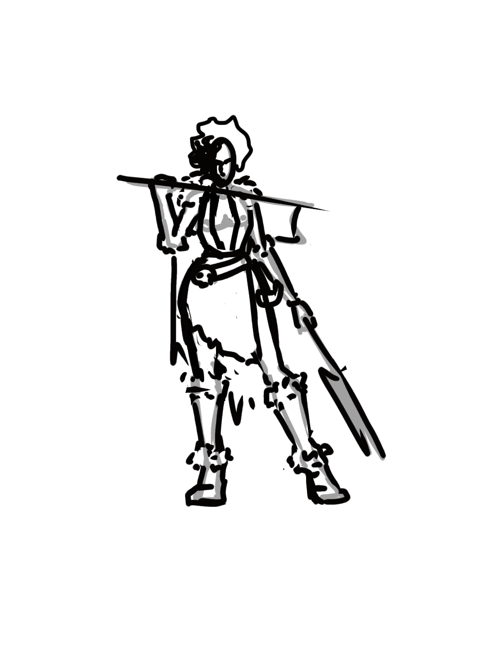 drawing poses from imagination - ibisPaint