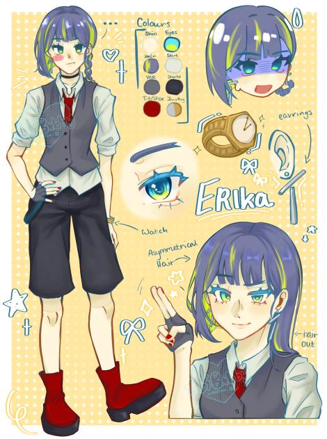 Erika ref sheet! - ibisPaint