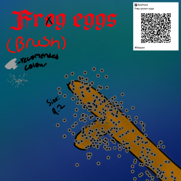 Frog spawn eggs brush - ibisPaint