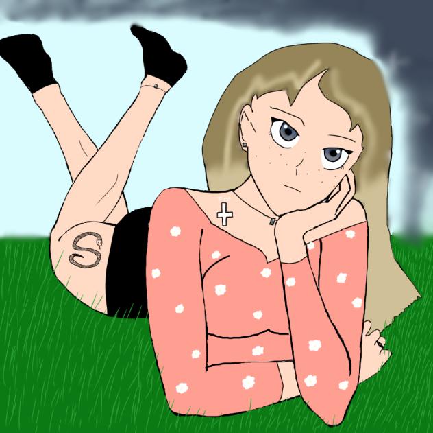 Me watching tornadoes - ibisPaint