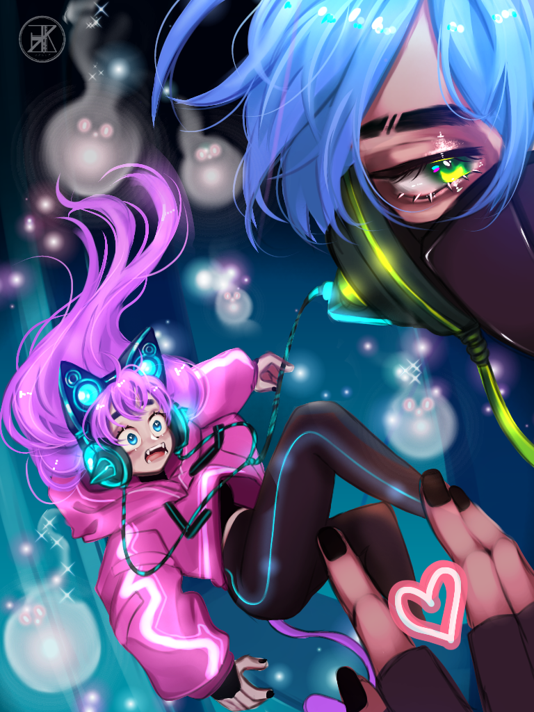 cats falling inlove - ibisPaint