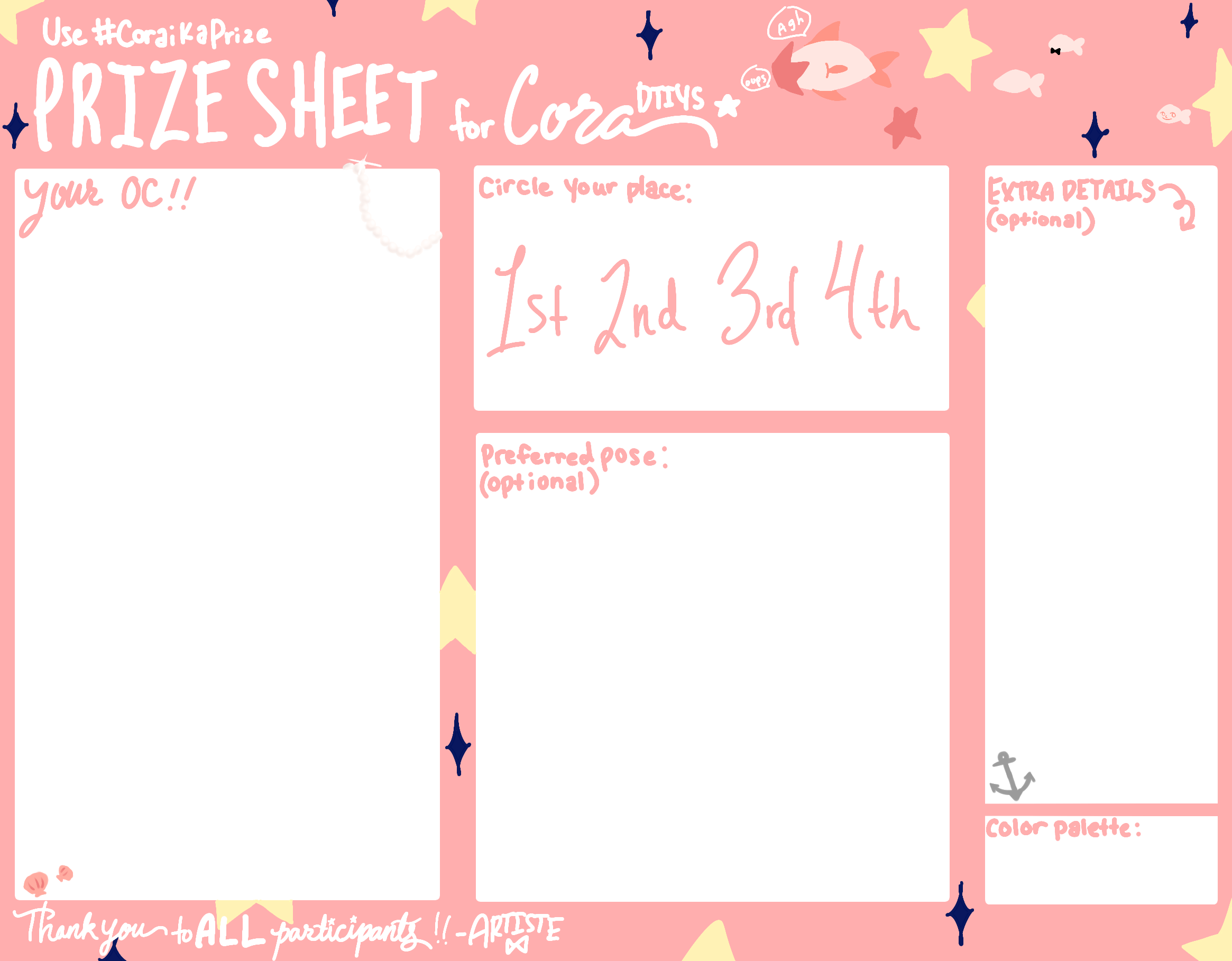 Prize Sheet 🦑 - ibisPaint