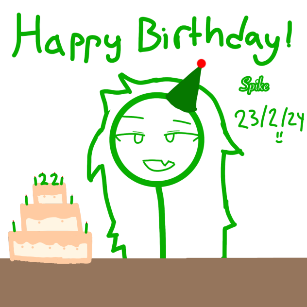 Spikes Birthday! - ibisPaint