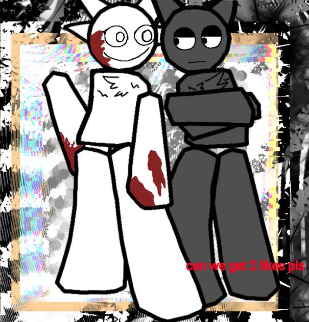 Incredibox Sprunki wenda and gray - ibisPaint