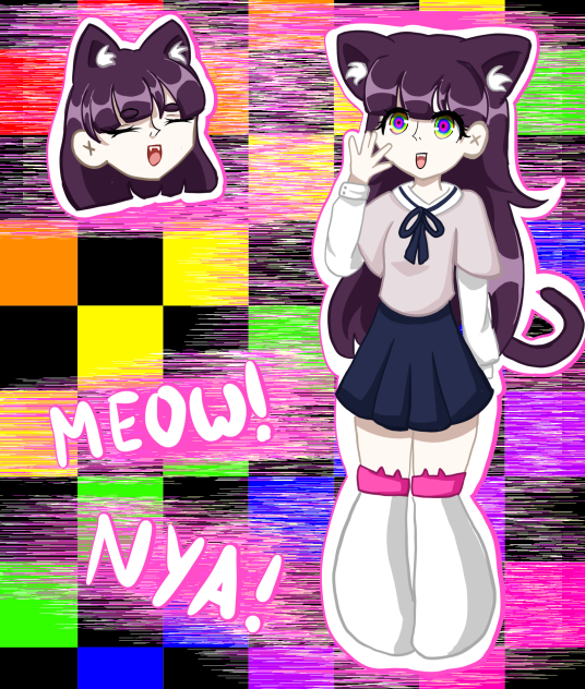 Glitchcore kitten - ibisPaint