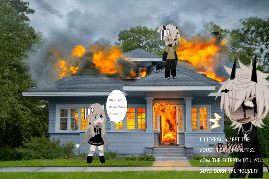 HOUSE IS ON FIRE GACHA COLLAB 🏡🔥 - ibisPaint