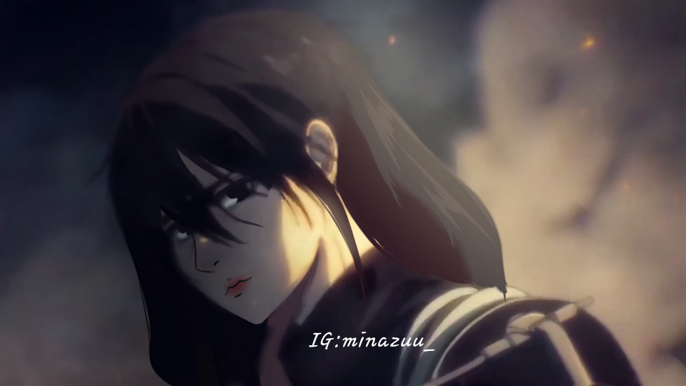 mikasa long hair - ibisPaint