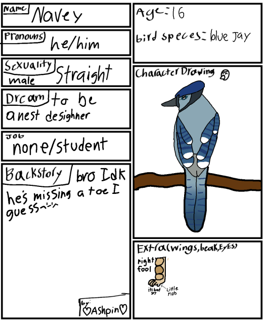 OC bird Navey - ibisPaint