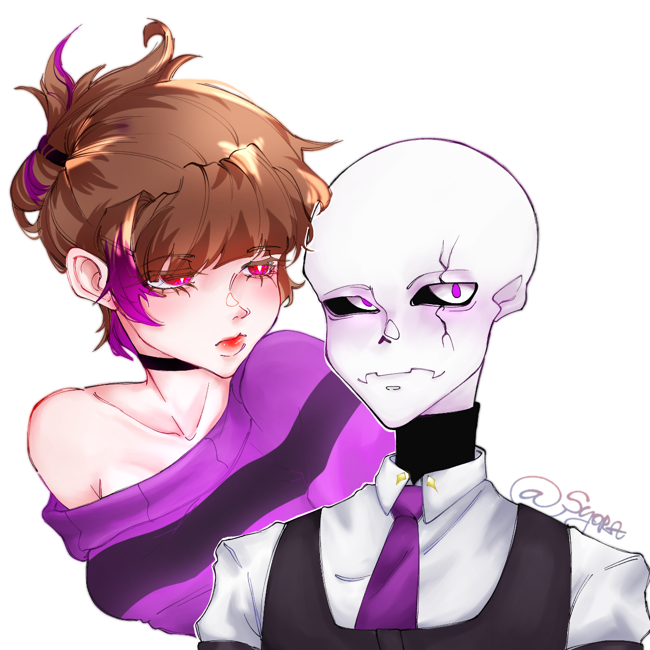 Swapfell sans and frisk - ibisPaint