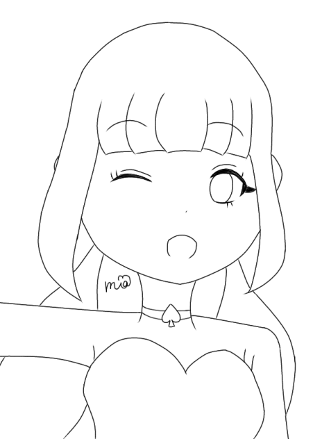 welcome to feat. Sasa 線画 - ibisPaint