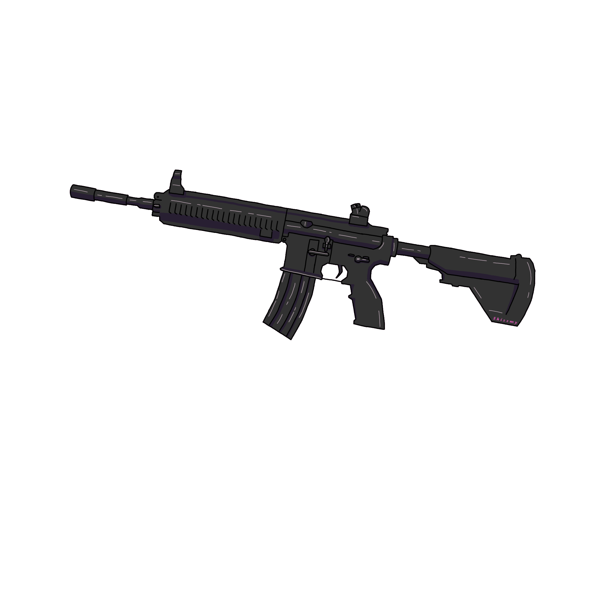 M416 sticker [transparent background] - ibisPaint