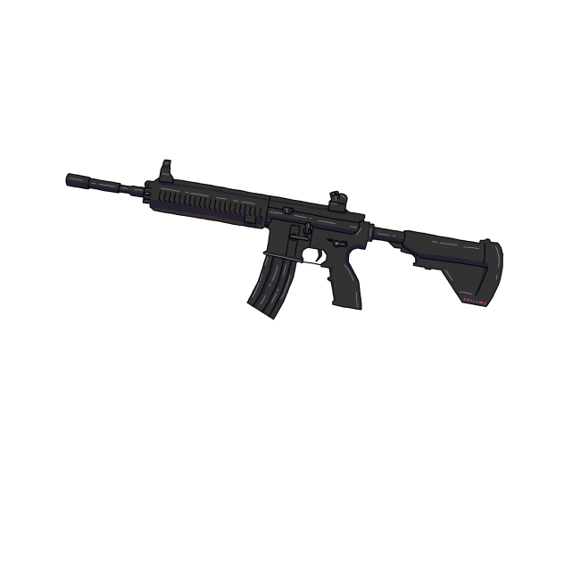M416 sticker [transparent background] - ibisPaint