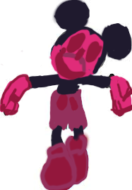 photo negative Mickey corrupted - ibisPaint