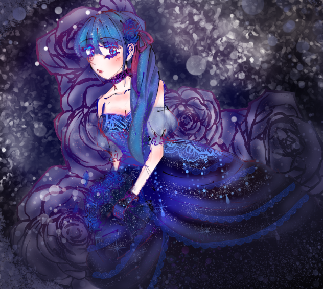 Blue lady - ibisPaint