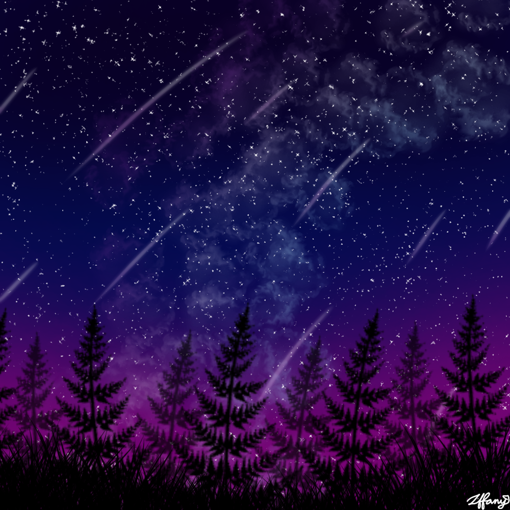 Starry Night Sky - ibisPaint