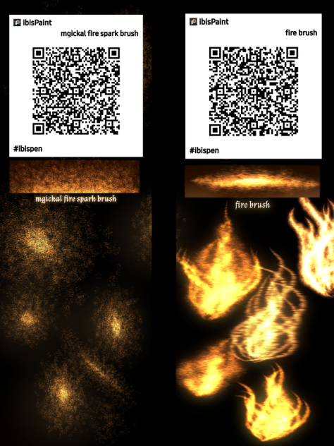 brush .two fire brushes. - ibisPaint