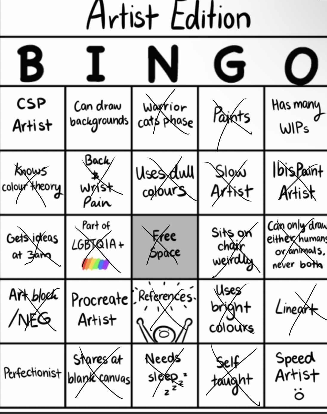 Art bingo - ibisPaint