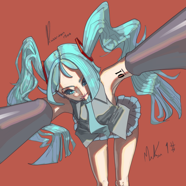 Hatsune Miku 1# hatsune 100 days - ibisPaint