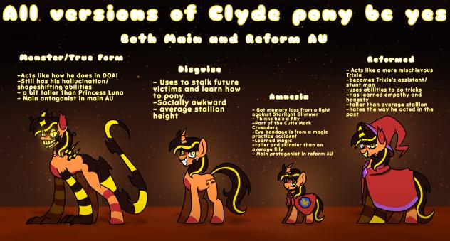All Clyde pony versions 🦄🎃👹🐴 - ibisPaint