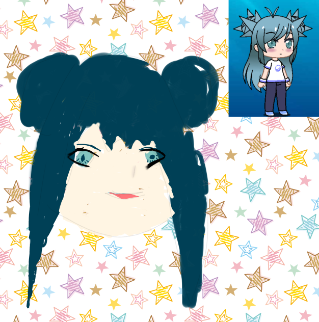 Trying to copy Gacha (speed draw)3 - ibisPaint