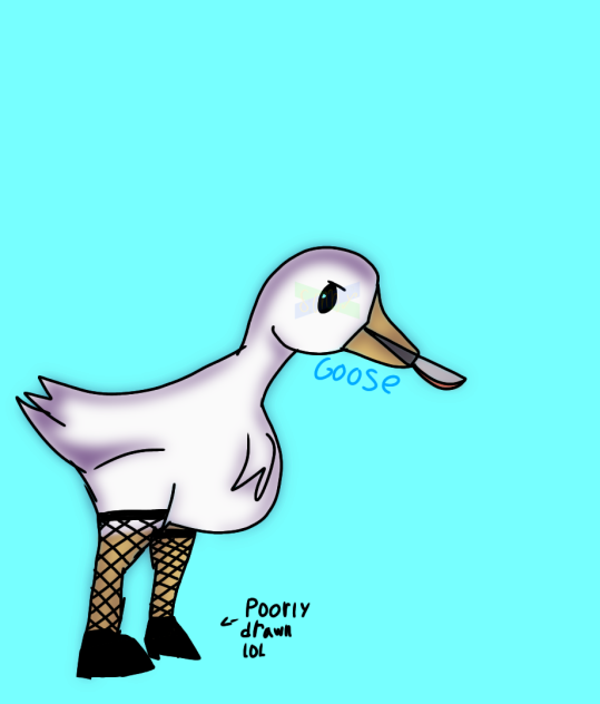 thicc goose, frfr - ibisPaint
