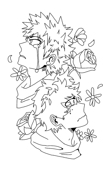 My hero academia (no color) - ibisPaint