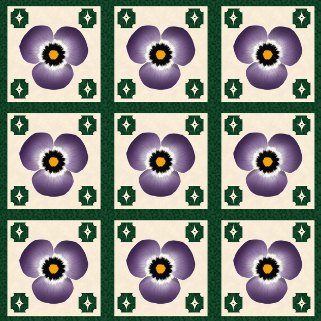 Violet Classic Tiles Pattern 01 - ibisPaint