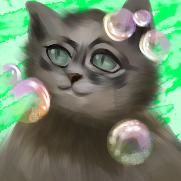 Bad cat drawing - ibisPaint