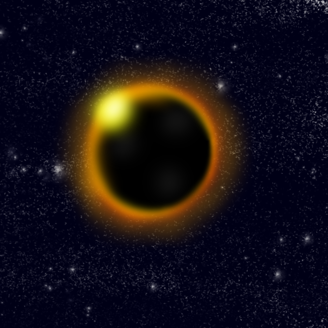 Total solar eclipse - ibisPaint