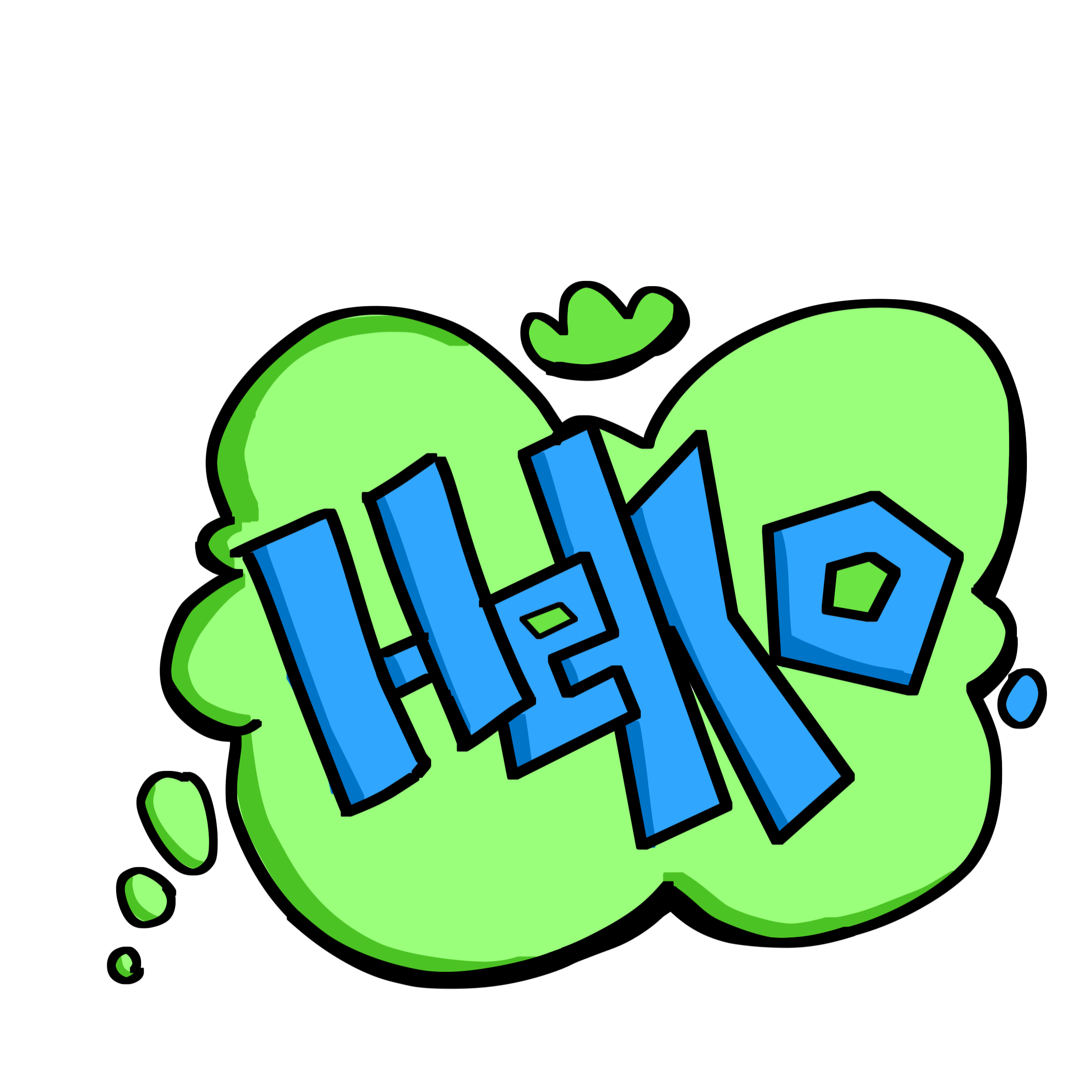 retro speech bubble💭 - ibisPaint