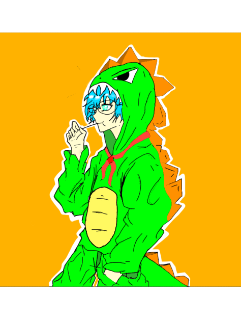 dinosaur boy (chàng trai khủng long) - ibisPaint