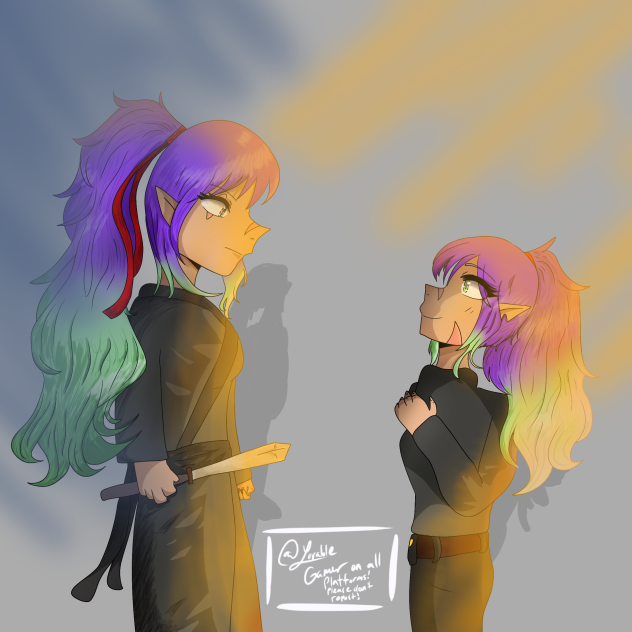 Valender Meets Her Past Life Self - ibisPaint